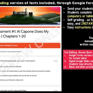 Al Capone Does My Shirts Tests Quizzes Assessments - Etsy