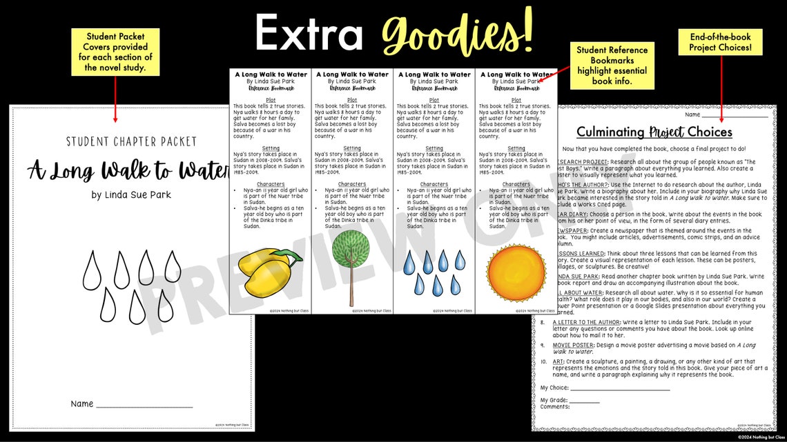 A Long Walk to Water Novel Study Unit | Literature Guide ...