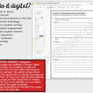 Number the Stars - Tests | Quizzes | Assessments for Novel Study - Etsy