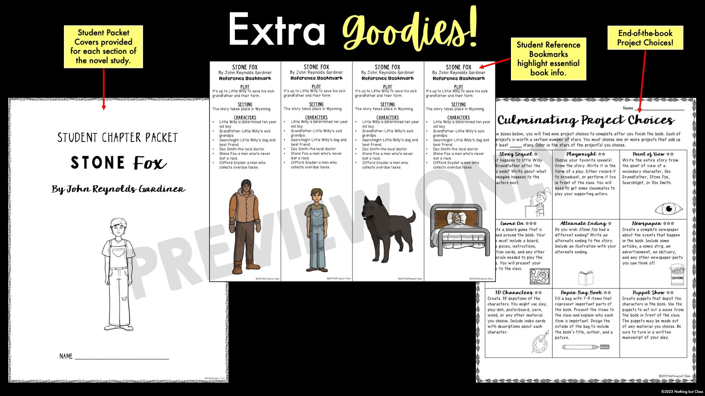 Stone Fox Novel Study Unit | Literature Guide | Comprehension ...