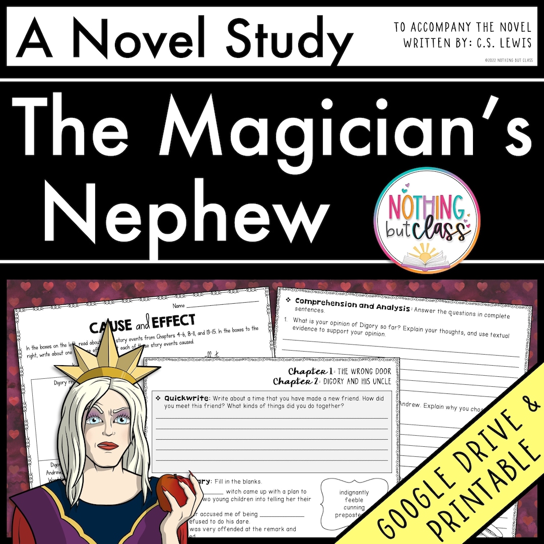 The Magician's Nephew Novel Study Unit | Literature Guide ...