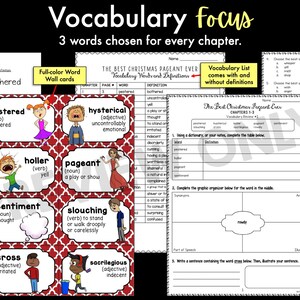 The Best Christmas Pageant Ever | Comprehension and Vocabulary by ...