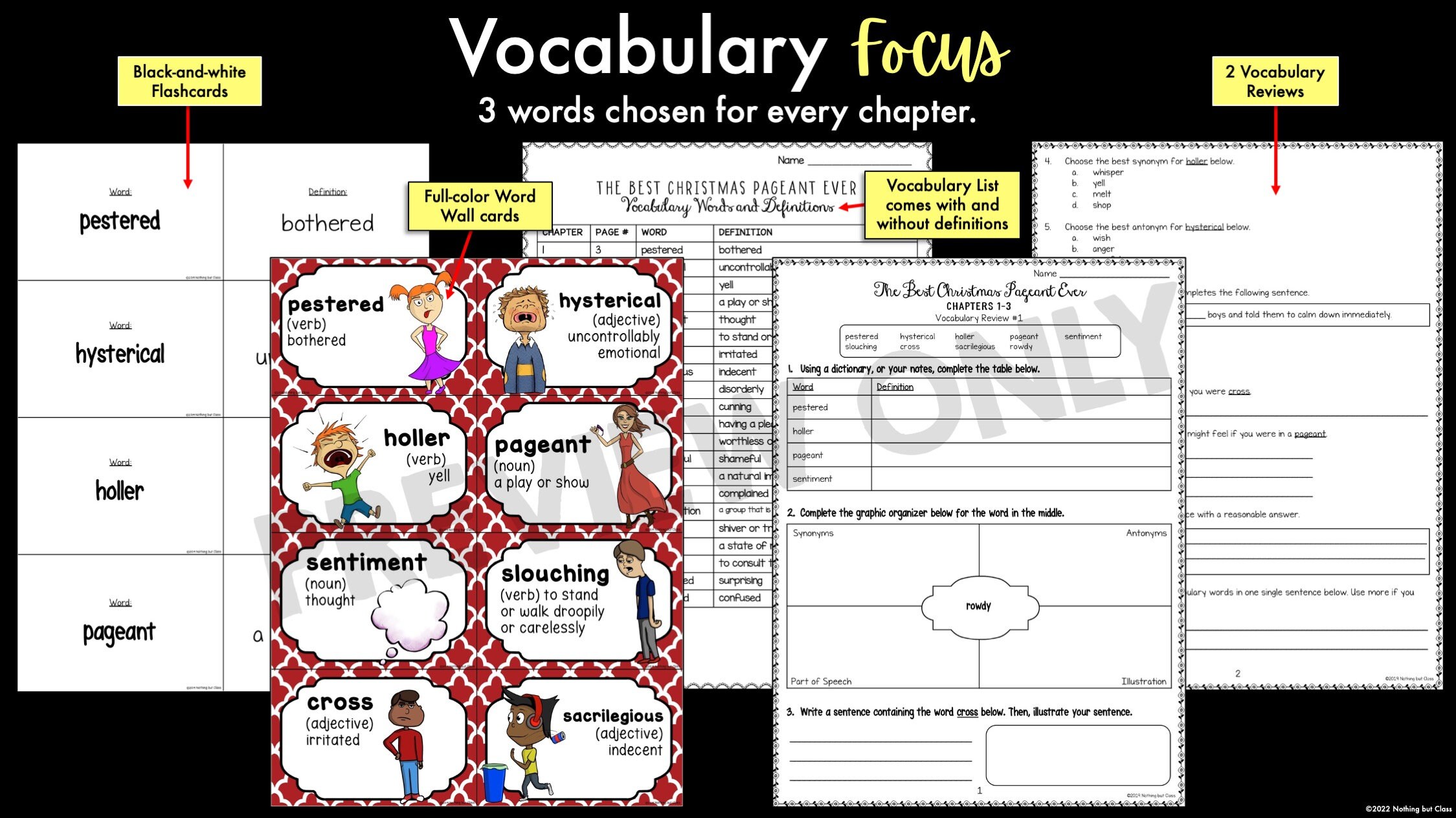 The Best Christmas Pageant Ever | Comprehension and Vocabulary by ...