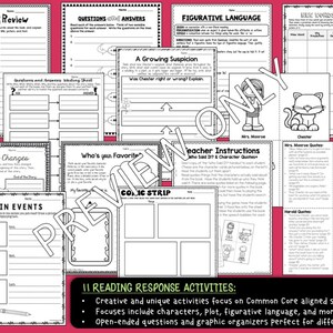 Bunnicula | Reading Response Activities and Projects | Guided Reading ...