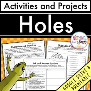 Holes | Reading Response Activities and Projects | Resources for Novel ...