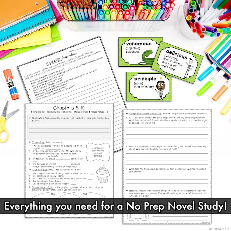 Fish in a Tree Novel Study Unit Literature Guide Comprehension ...