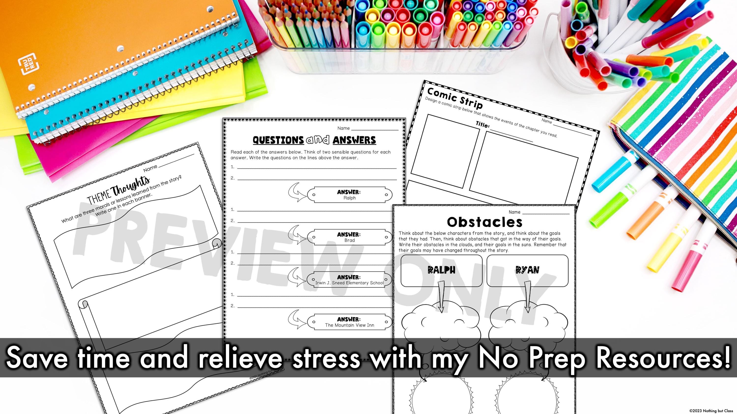 Ralph S. Mouse | Reading Response Activities and Projects | Guided ...