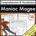 Maniac Magee | Comprehension and Vocabulary by Chapter | Guided Reading ...