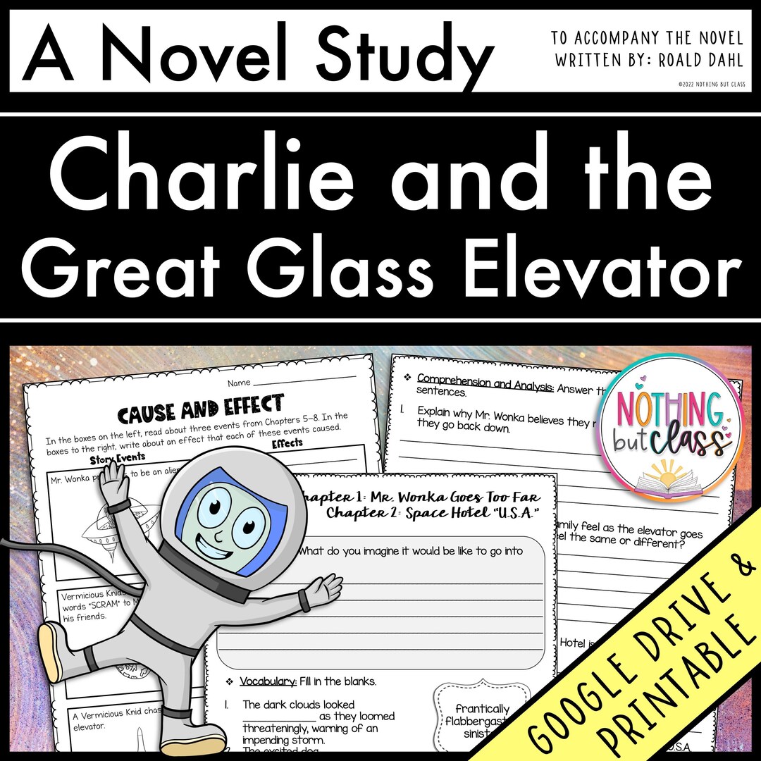 Charlie and the Great Glass Elevator Novel Study Unit | Literature ...