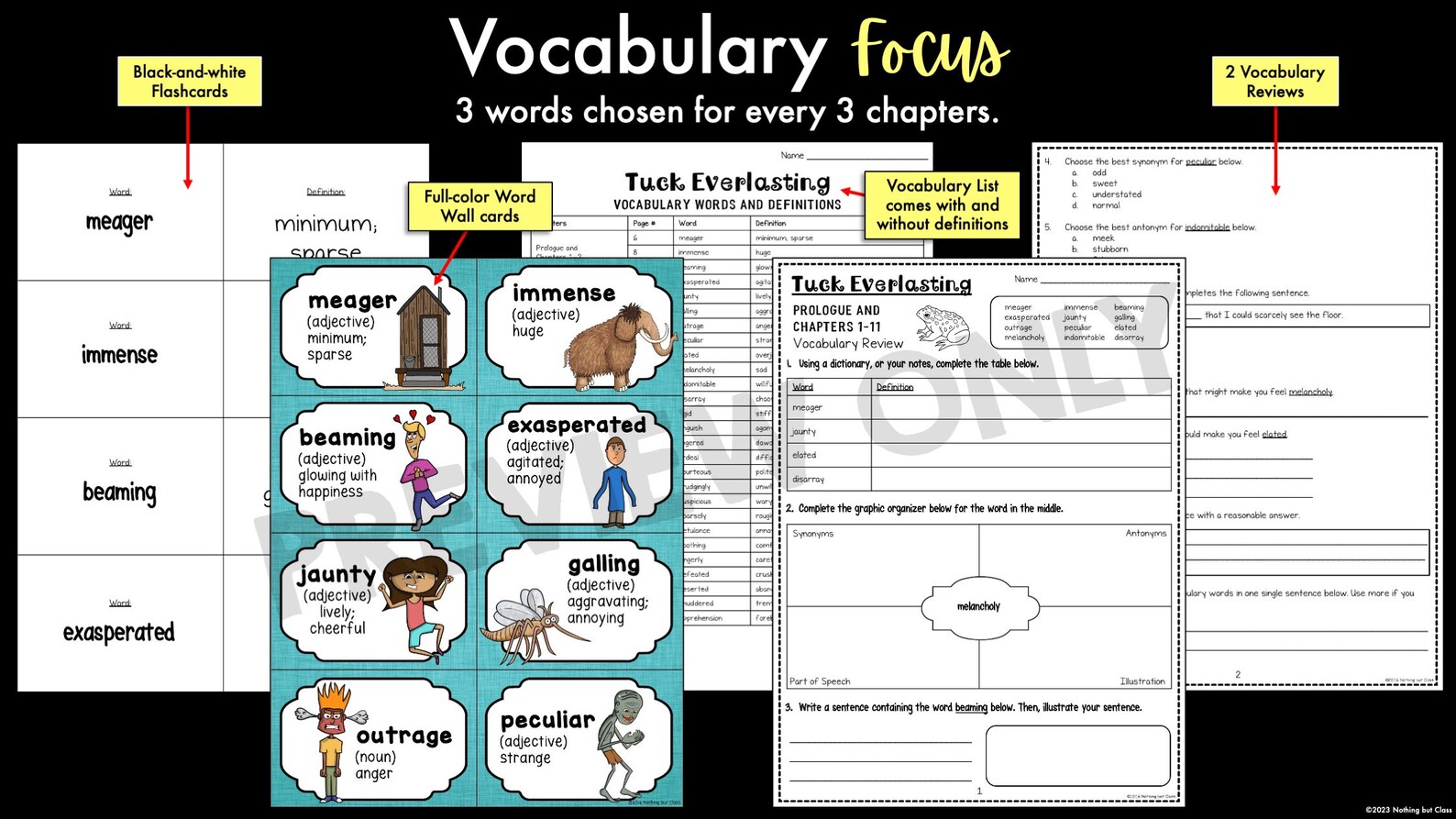 Tuck Everlasting Novel Study Unit | Literature Guide | Comprehension ...
