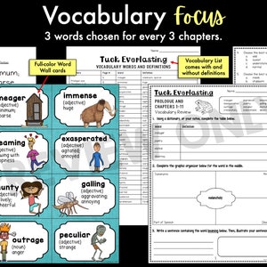 Tuck Everlasting Novel Study Unit | Literature Guide | Comprehension ...