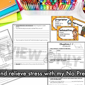 The Chocolate Touch | Comprehension and Vocabulary by Chapter | Guided ...