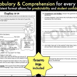 The Christmas Pig Novel Study Unit | Literature Guide | Comprehension ...