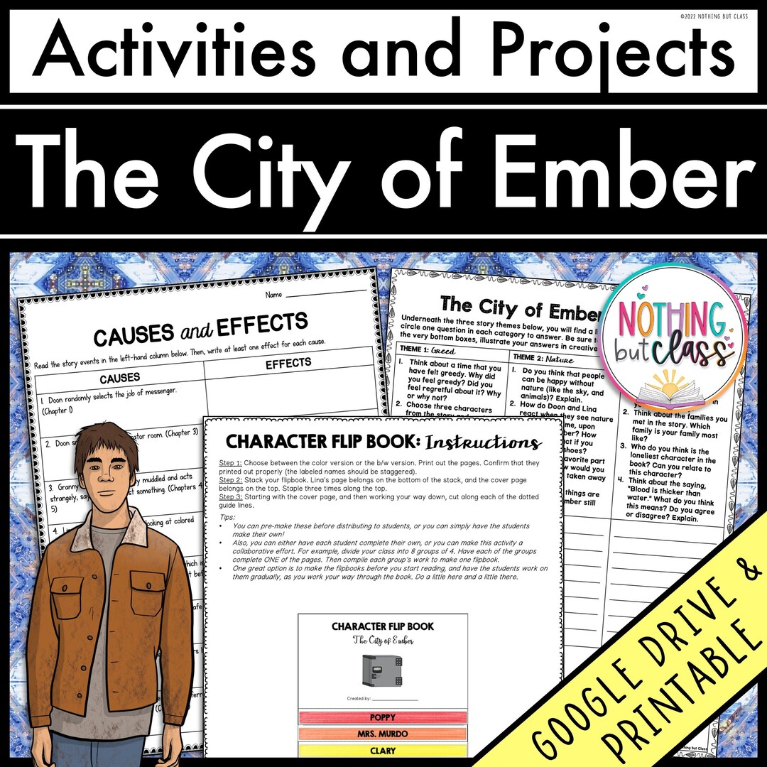 The City of Ember | Reading Response Activities and Projects | Guided ...