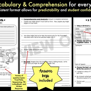 The Mouse and the Motorcycle Novel Study Unit | Literature Guide ...