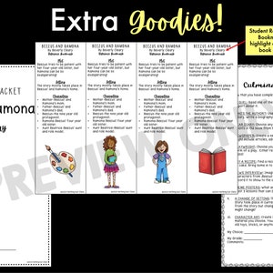 Beezus and Ramona Novel Study Unit | Literature Guide | Comprehension ...