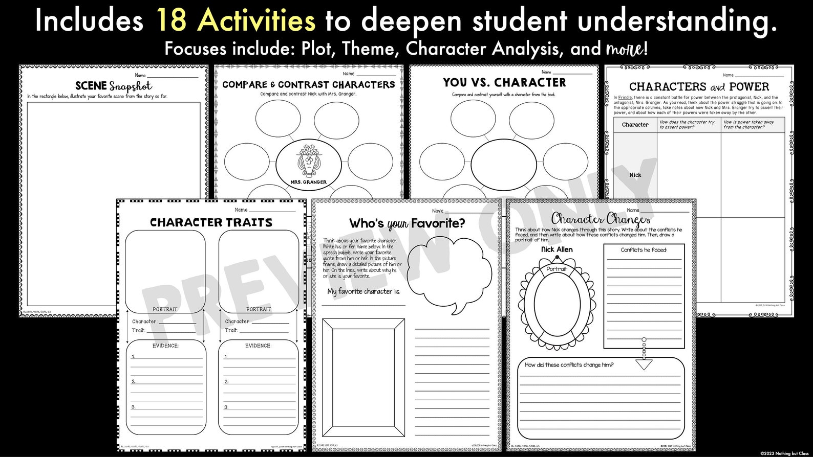 Frindle | Reading Response Activities and Projects | Guided Reading ...
