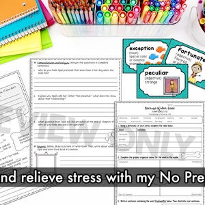 Because of Winn-dixie | Comprehension and Vocabulary by Chapter ...