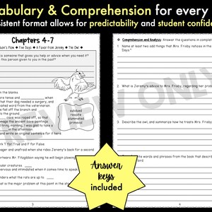 Mrs. Frisby and the Rats of Nimh | Comprehension and Vocabulary by ...