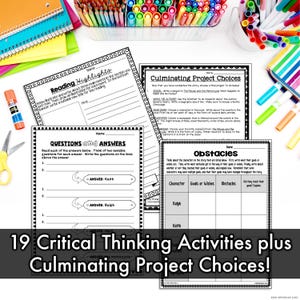 The Mouse and the Motorcycle | Reading Response Activities and Projects ...