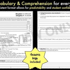 Stone Fox Novel Study Unit Literature Guide Comprehension - Etsy