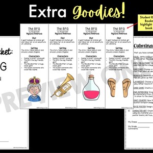 The BFG Novel Study Unit | Literature Guide | Comprehension Worksheets ...