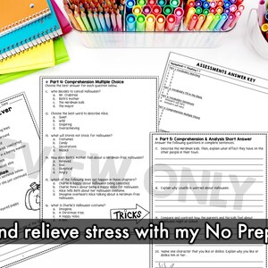 The Best Halloween Ever Tests | Quizzes | Assessments for Novel Study ...
