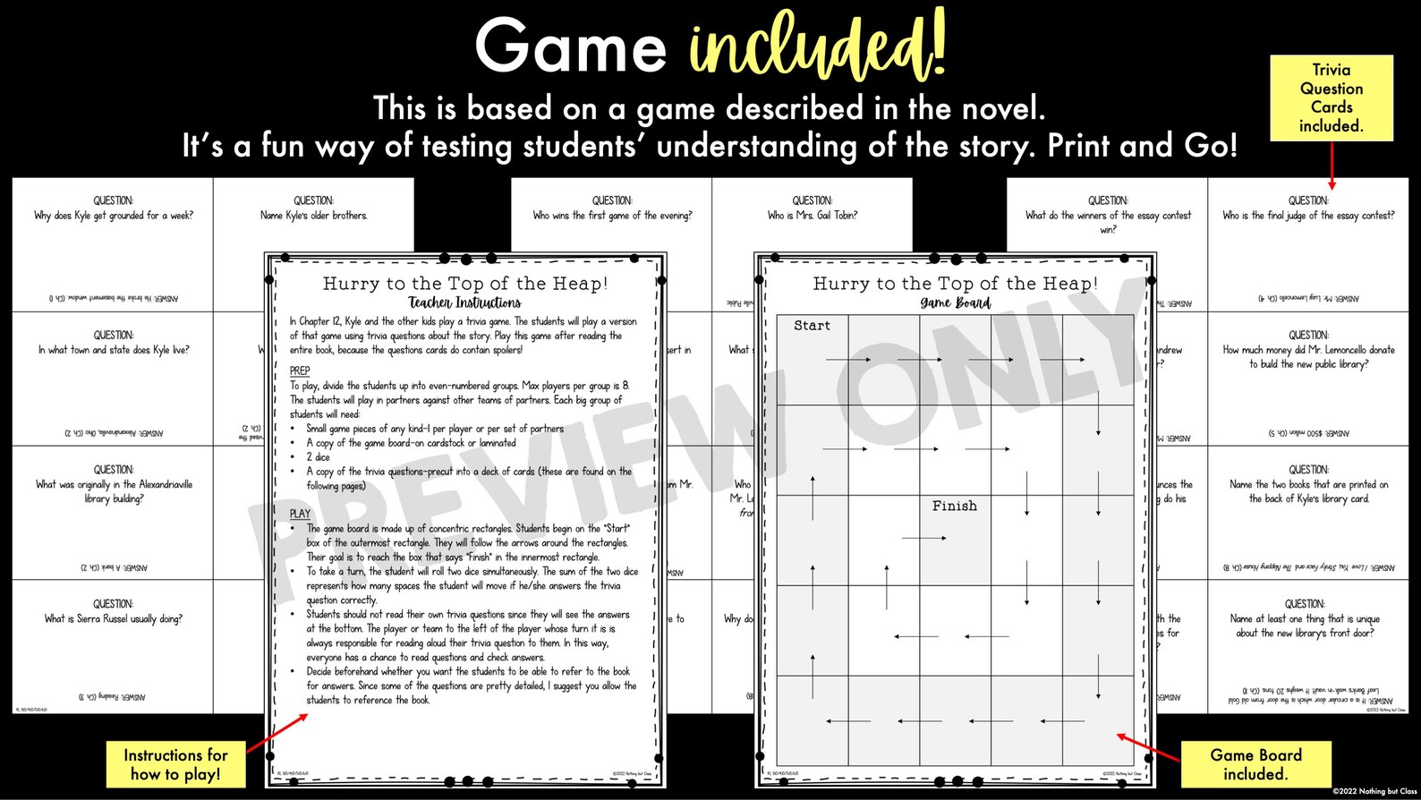 Escape From Mr. Lemoncello's Library | Reading Response Activities and ...
