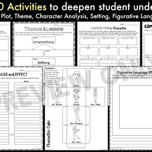 No Talking Novel Study Unit | Literature Guide | Comprehension ...