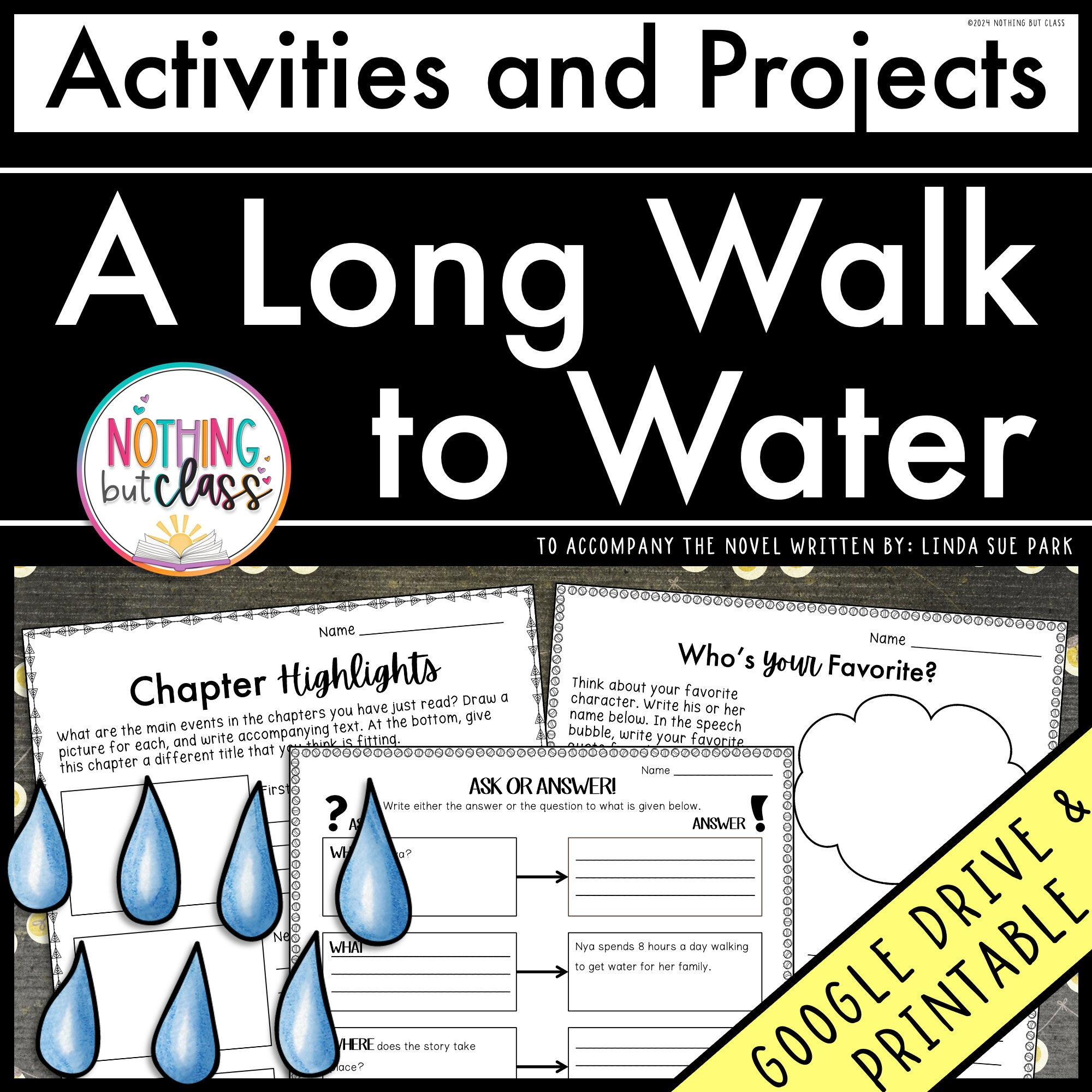 A Long Walk to Water | Reading Response Activities and Projects ...