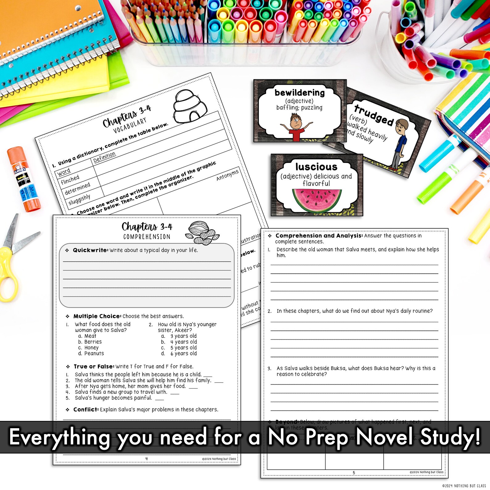 A Long Walk to Water Novel Study Unit | Literature Guide ...