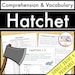 Hatchet | Comprehension and Vocabulary by Chapter | Guided Reading ...