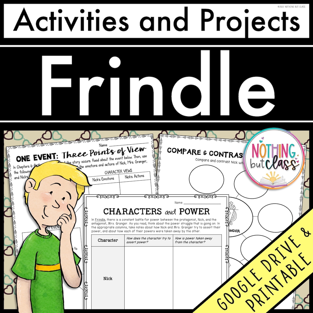 Frindle | Reading Response Activities and Projects | Guided Reading ...