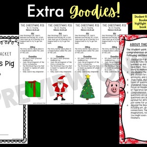 The Christmas Pig | Comprehension and Vocabulary by Chapter | Guided ...