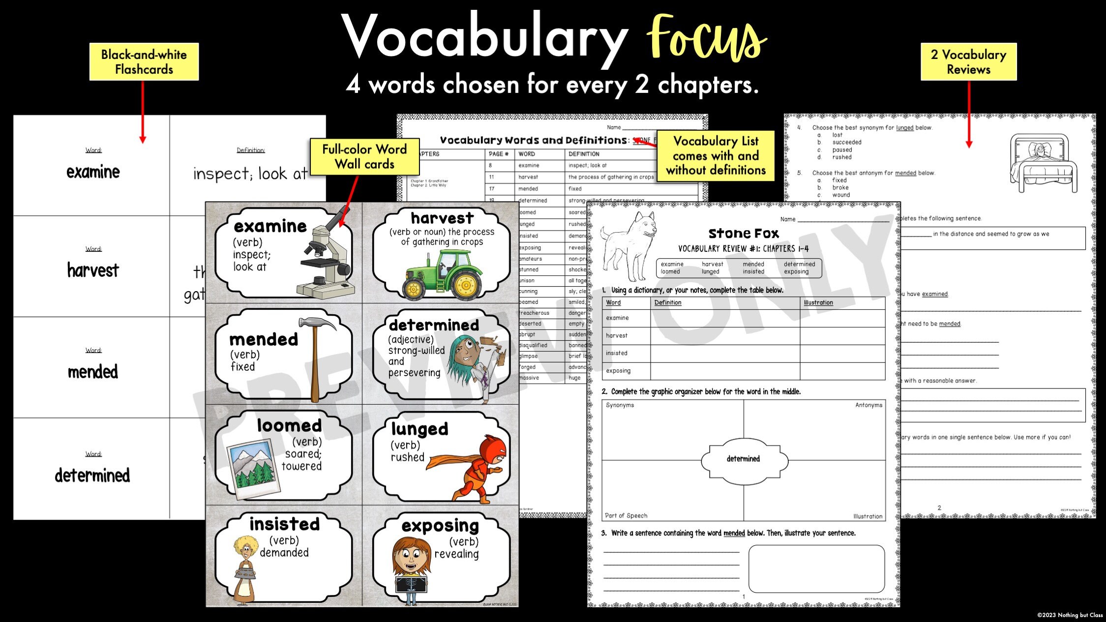 Stone Fox Novel Study Unit | Literature Guide | Comprehension ...