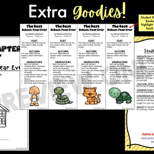 The Best School Year Ever | Comprehension and Vocabulary by Chapter ...