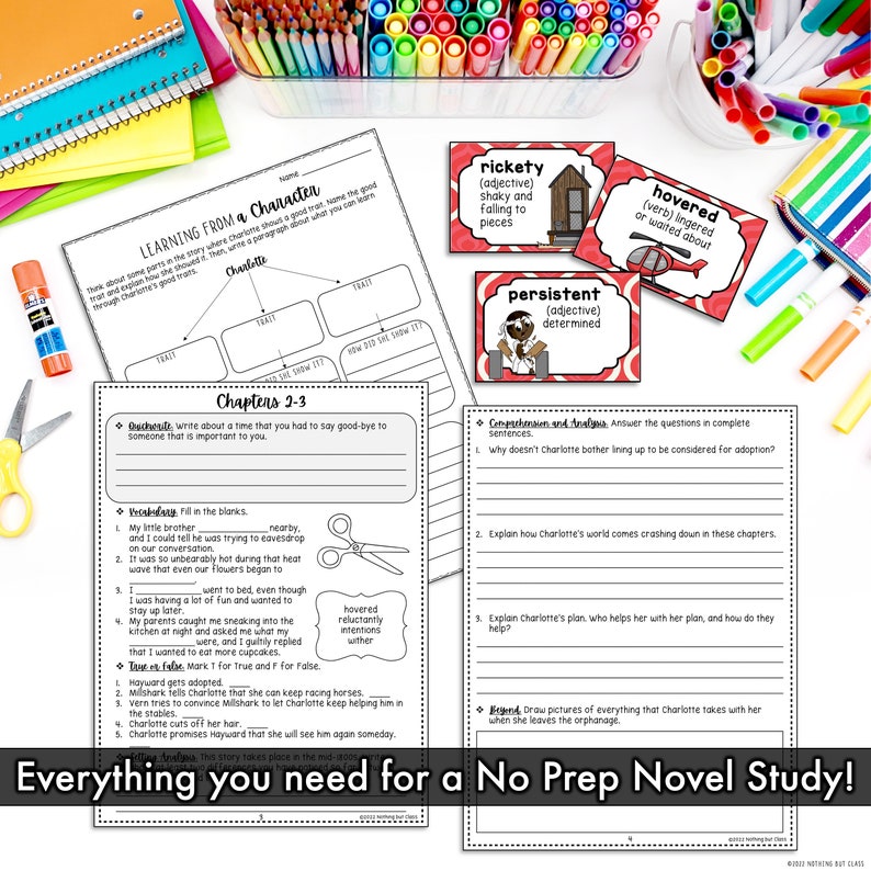 Riding Freedom Novel Study Unit | Literature Guide | Comprehension ...