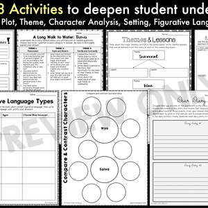 A Long Walk to Water | Reading Response Activities and Projects ...