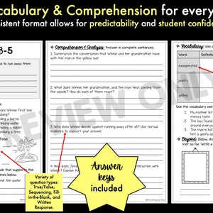 Tuck Everlasting Novel Study Unit | Literature Guide | Comprehension ...