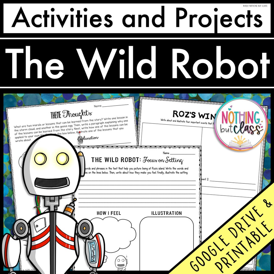 The Wild Robot | Reading Response Activities and Projects | Guided ...