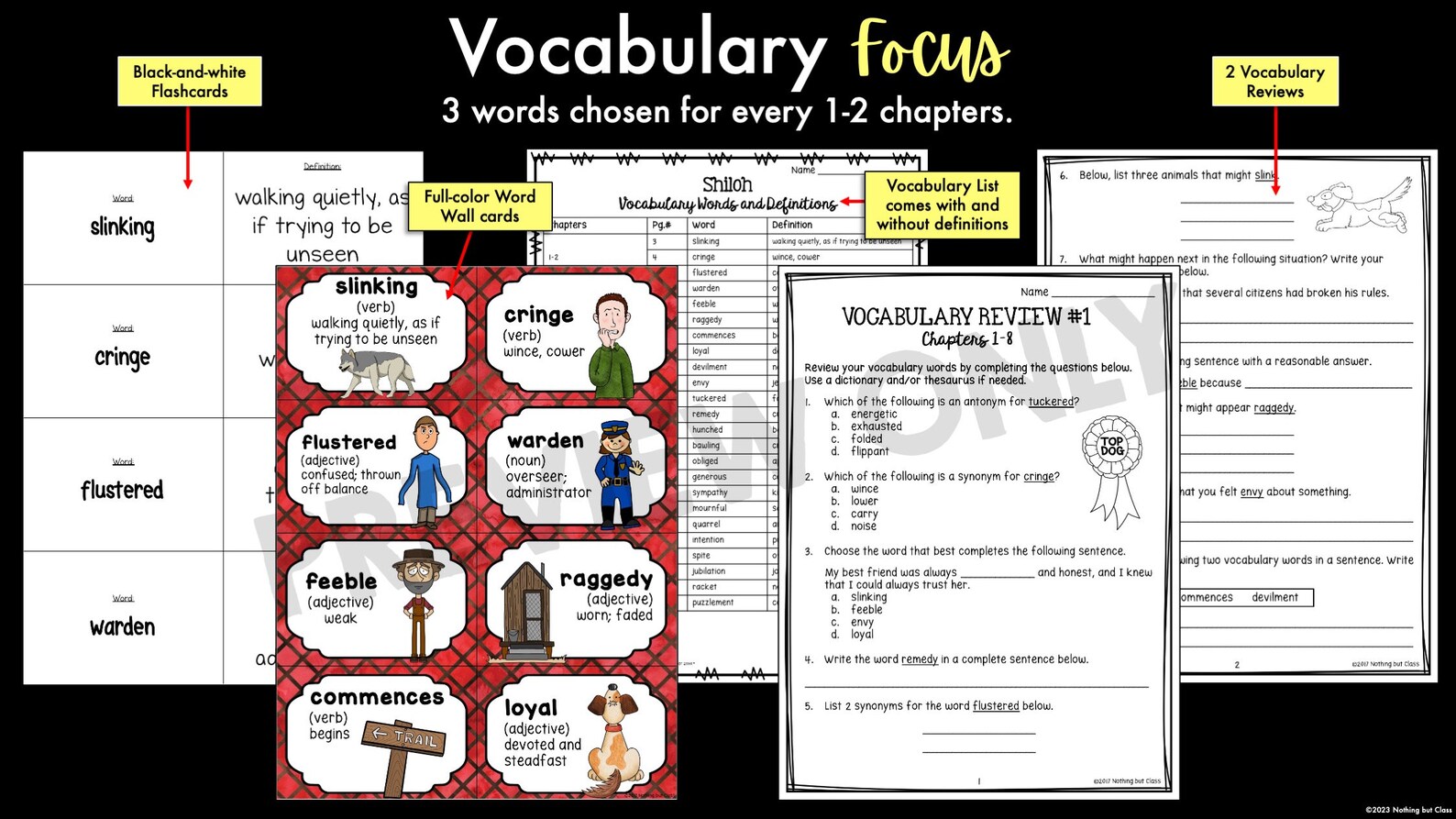 Shiloh Novel Study Unit | Literature Guide | Comprehension Worksheets ...