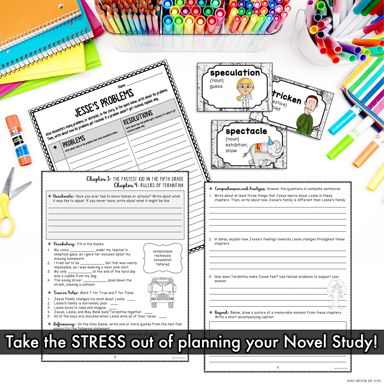 Bridge to Terabithia Novel Study Unit | Literature Guide ...