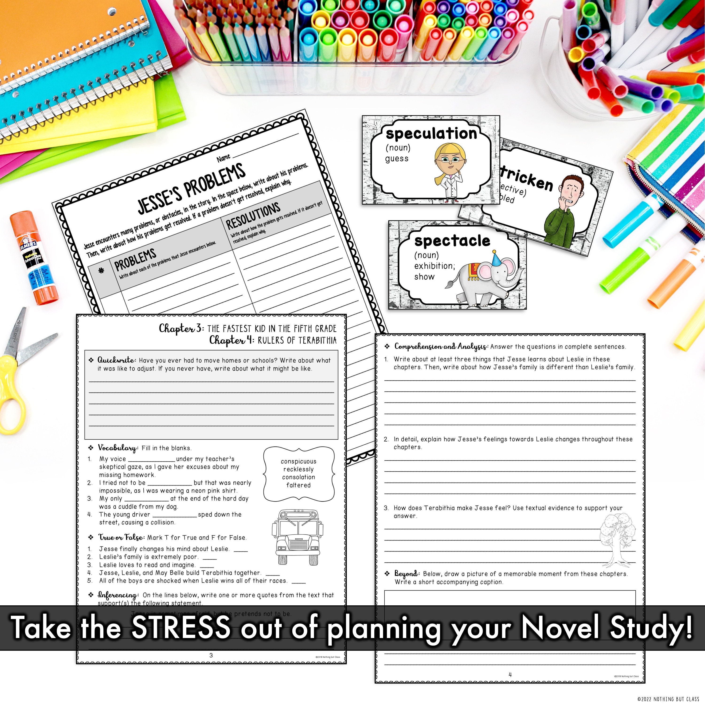 Bridge to Terabithia Novel Study Unit | Literature Guide ...