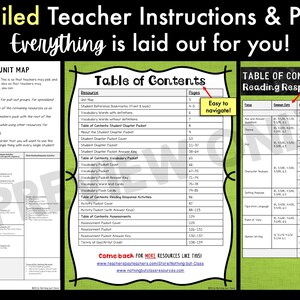 Tuck Everlasting Novel Study Unit | Literature Guide | Comprehension ...