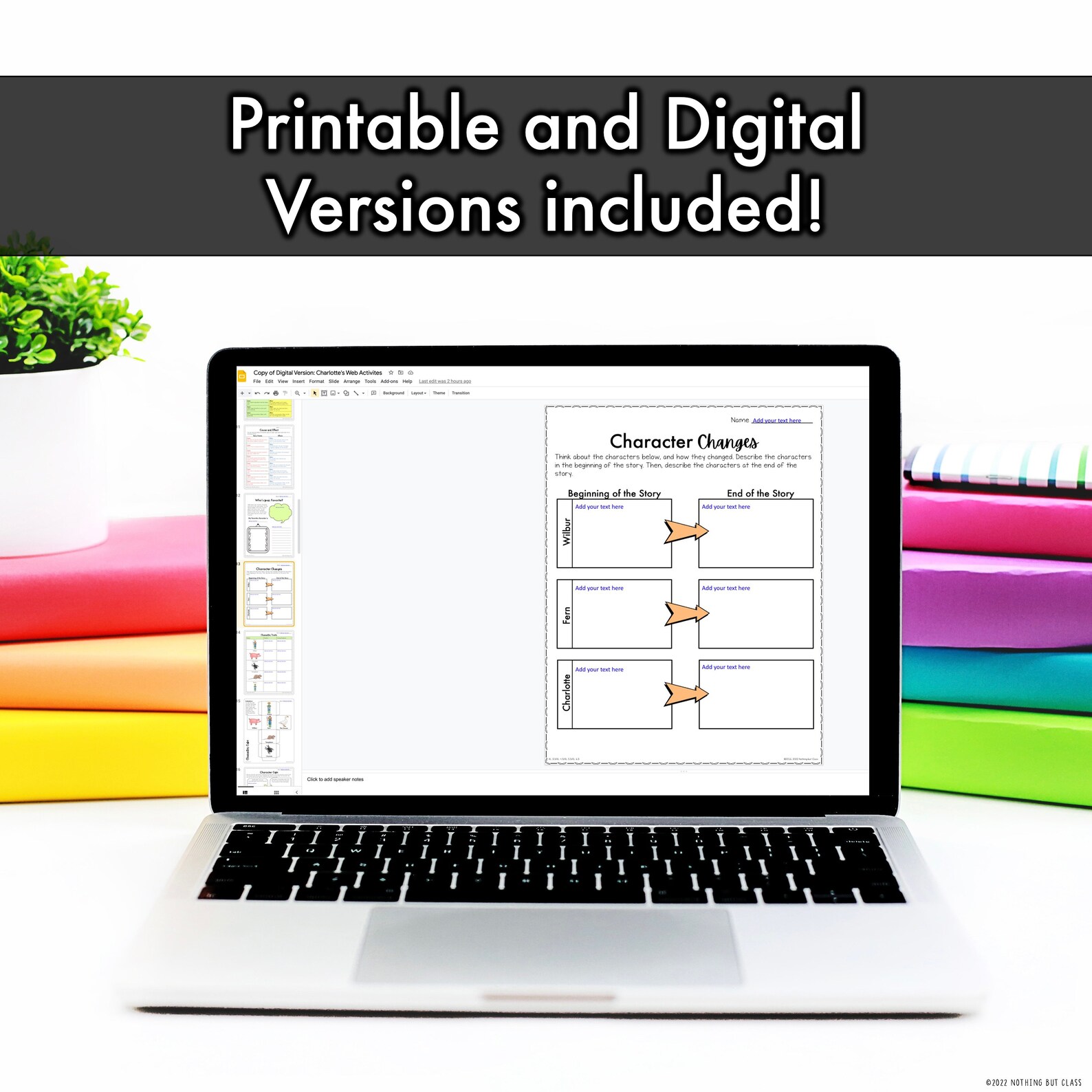 Charlotte's Web | Reading Response Activities and Projects | Guided ...