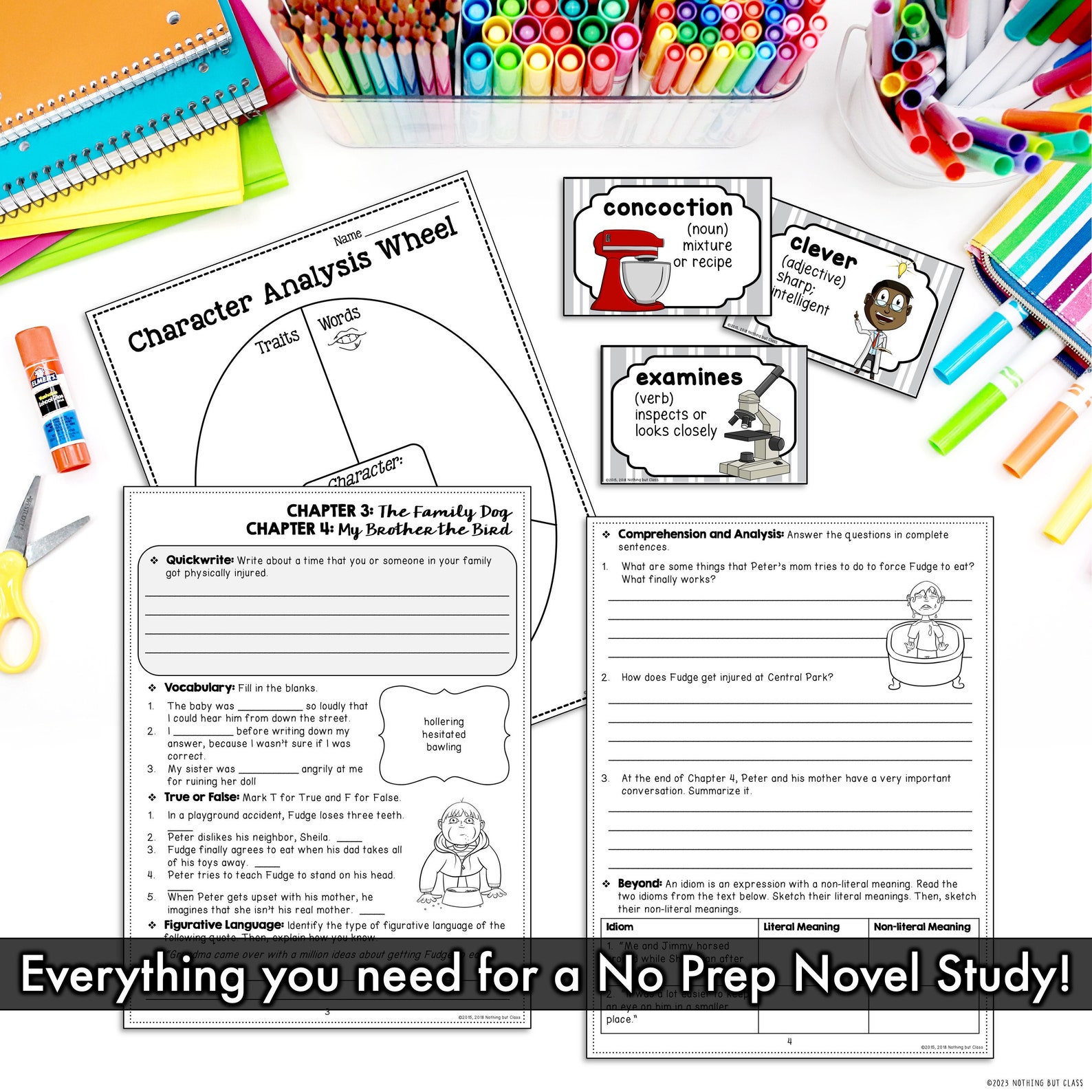 Tales of a Fourth Grade Nothing Novel Study Unit | Literature Guide ...
