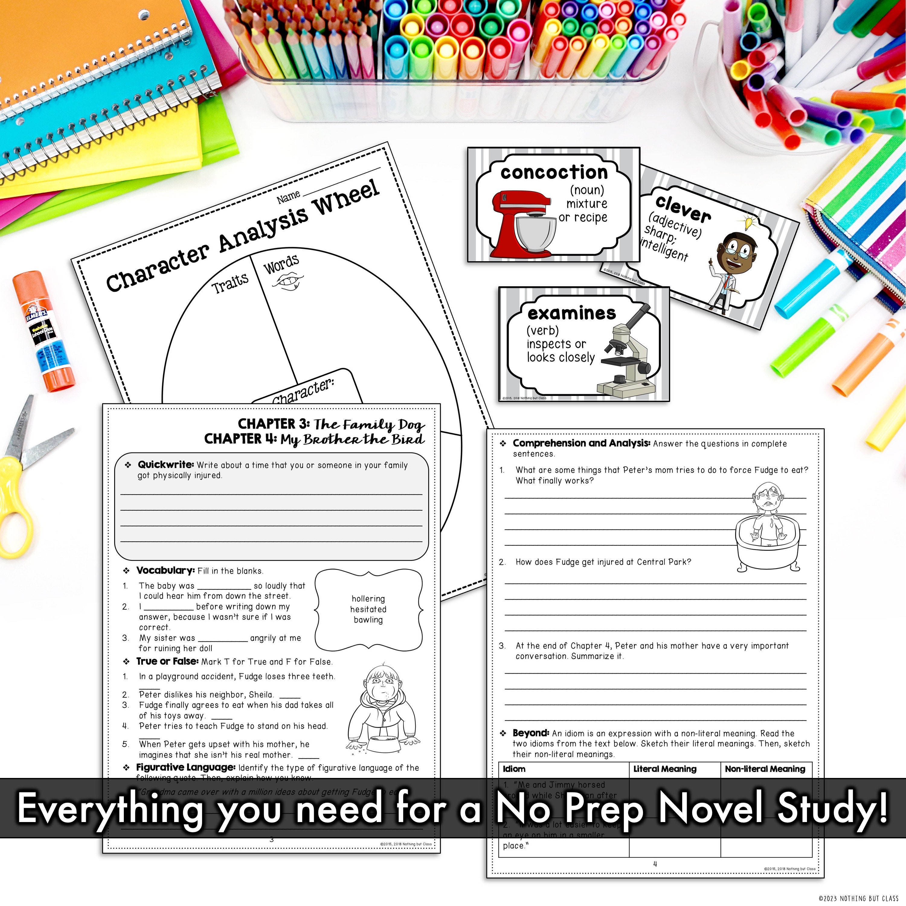 Tales of a Fourth Grade Nothing Novel Study Unit | Literature Guide ...
