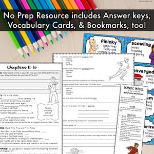 Maniac Magee | Comprehension and Vocabulary by Chapter | Guided Reading ...