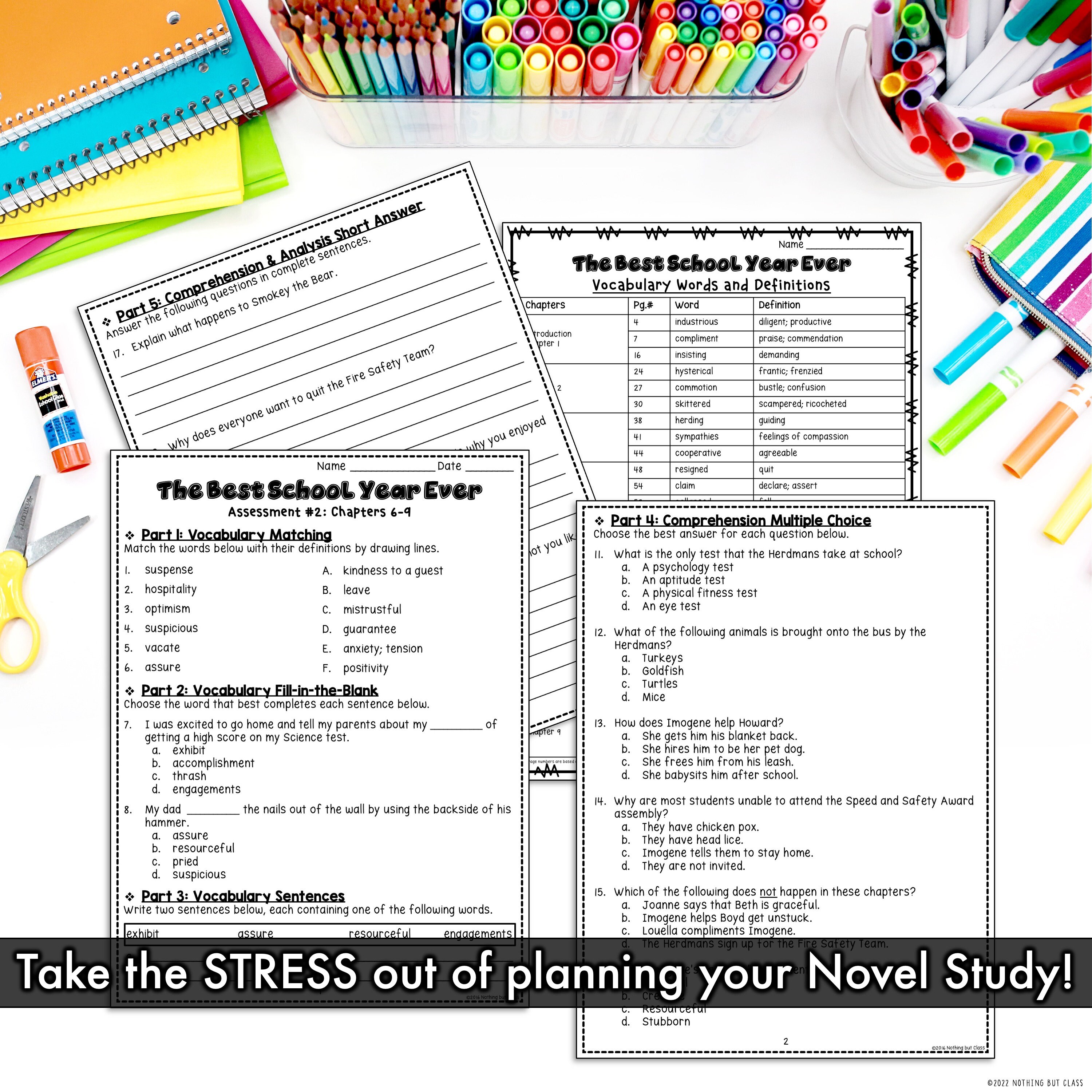 The Best School Year Ever Tests | Quizzes | Assessments - Etsy