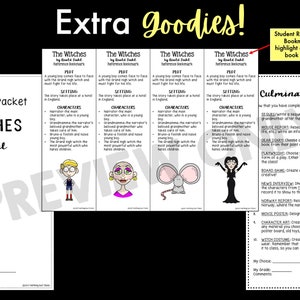 The Witches Novel Study Unit | Literature Guide | Comprehension ...